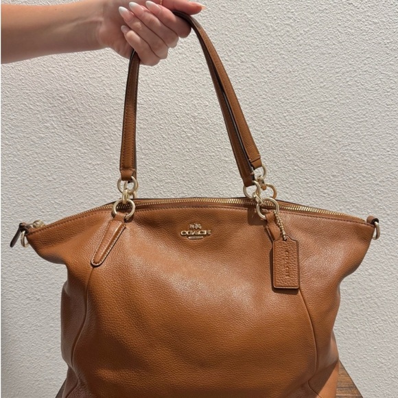 Coach | Bags | Coach Tan Leather Tote Bag | Poshmark